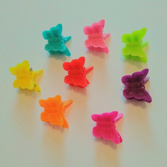 Accessories | 8 Rainbow Butterfly Clips | Poshmark